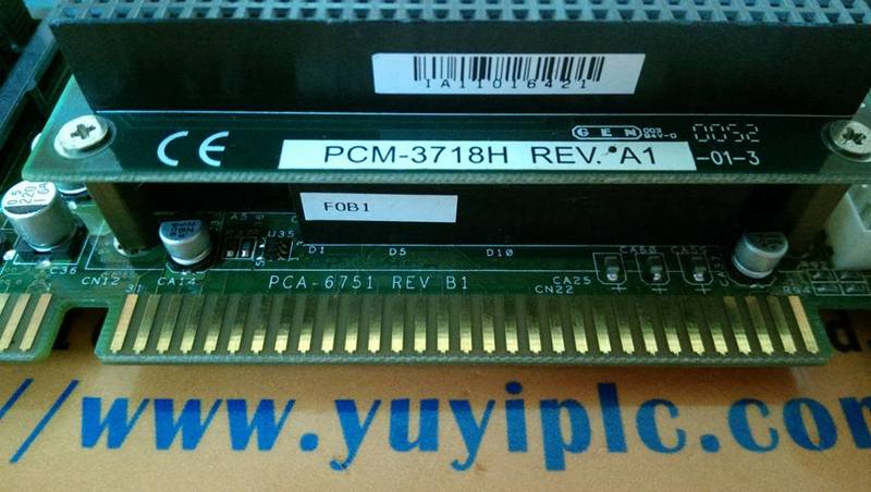 ADVANTECH PCA-6751 REV.B1 CPU CARD W/ PCM-3718H REV.A1 - PLC DCS SERVO Control MOTOR POWER ...